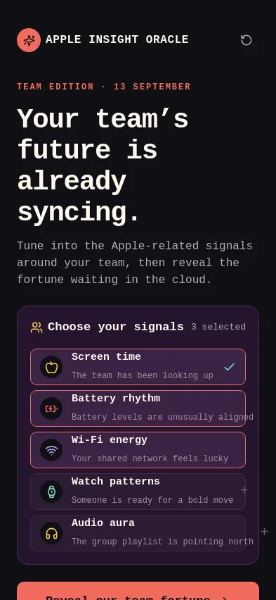 Apple Insight Oracle