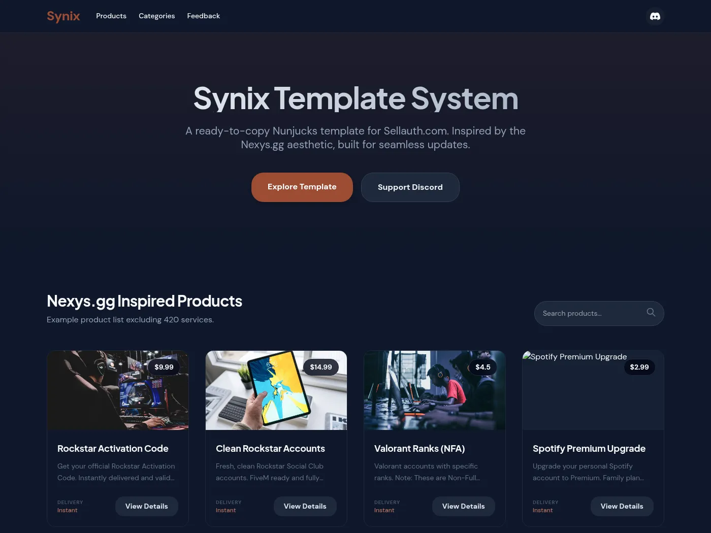 Synix Template System