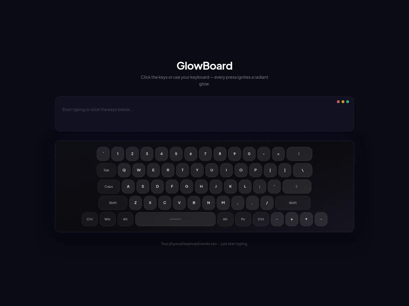 GlowBoard Keyboard