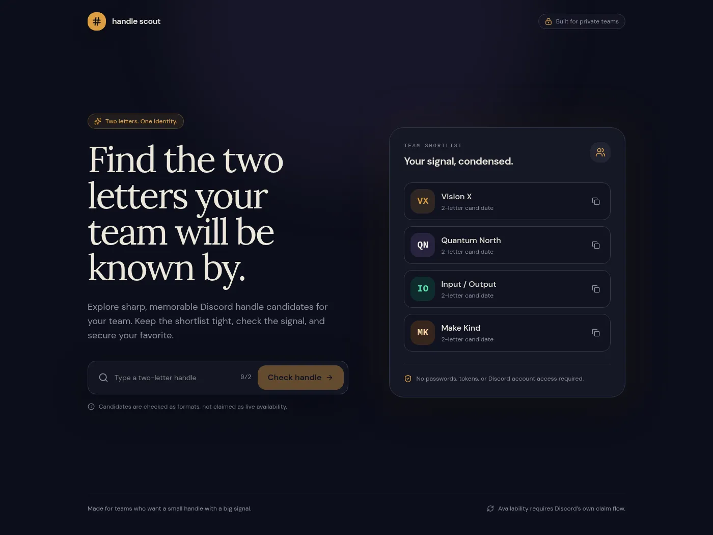 Discord Handle Checker