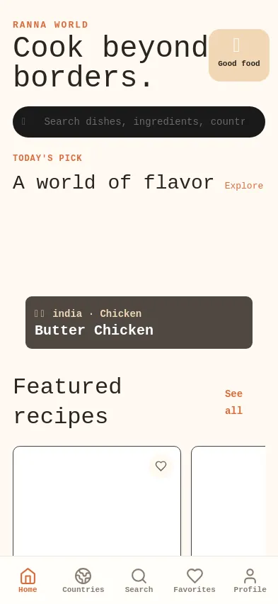 Ranna World Recipes