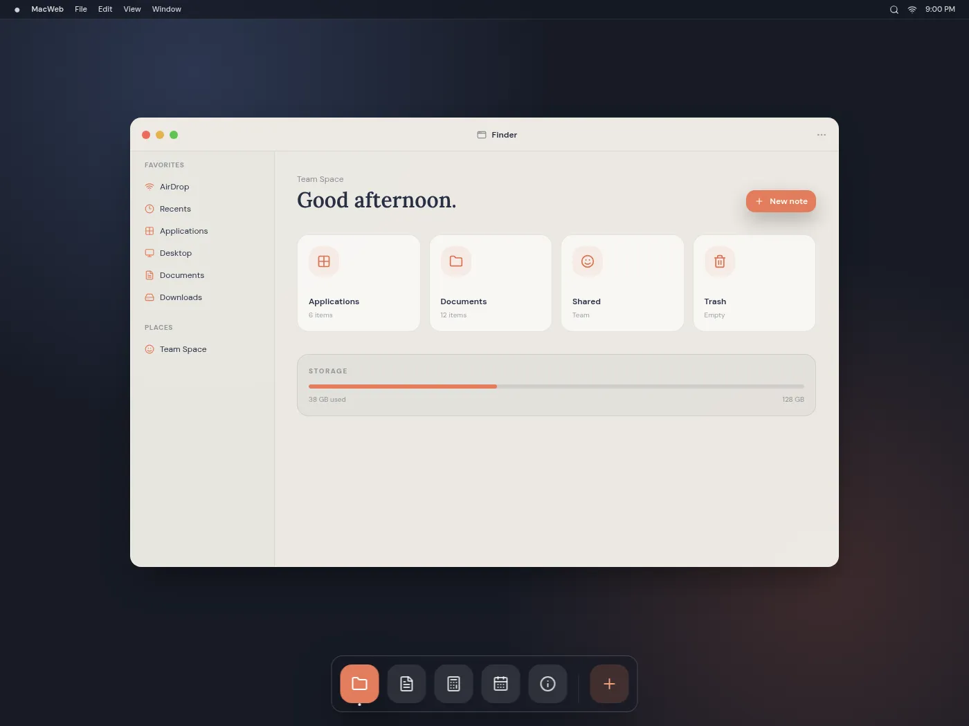 Mac OS Web Simulator