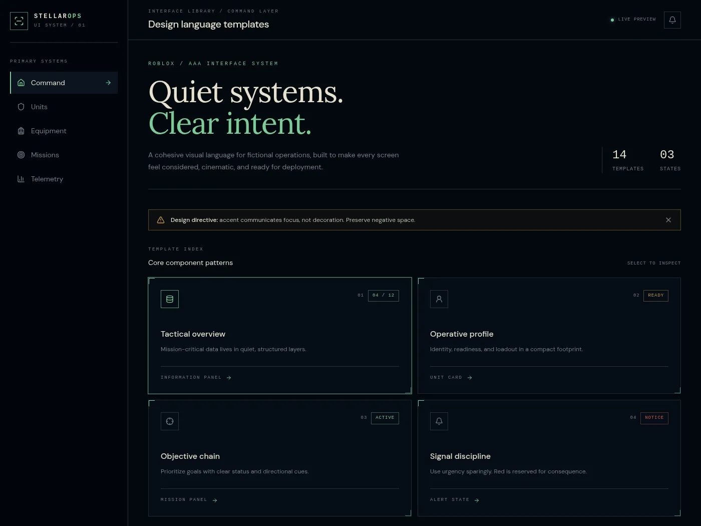 StellarOps UI Kit