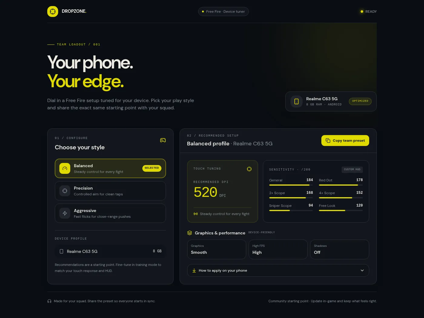 Free Fire Optimizer