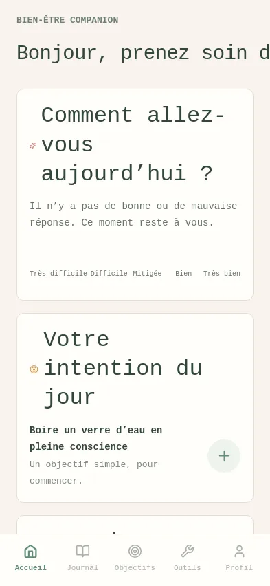 Bien-Être Companion
