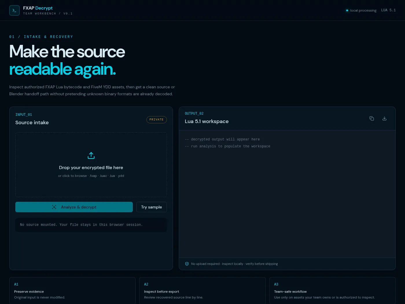 FXAP Decrypt Toolkit