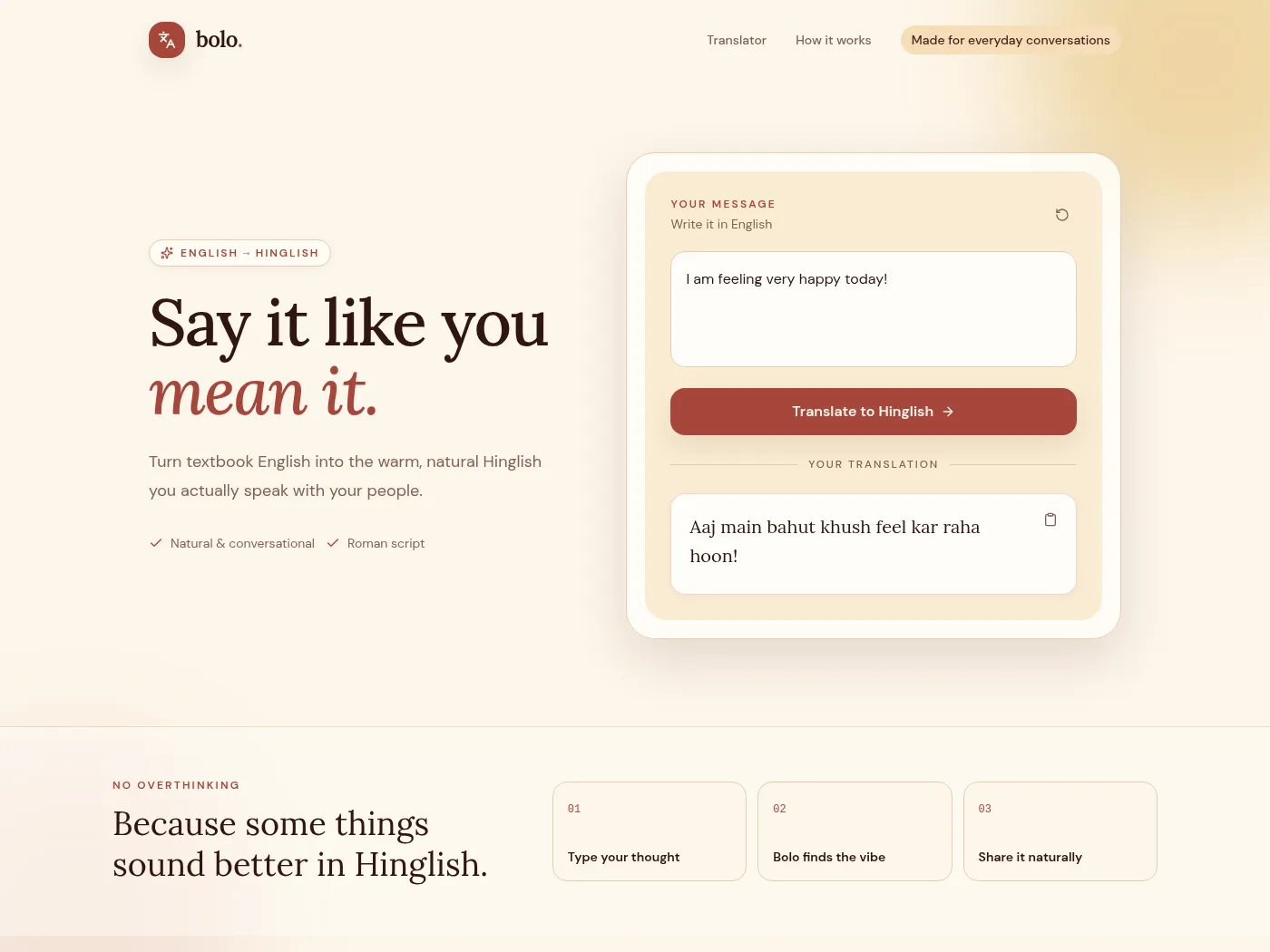 Hinglish Translator