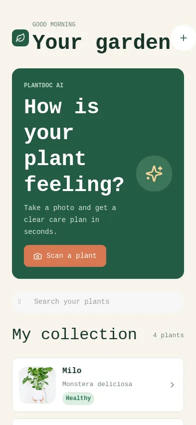 PlantDoc AI Mobile App