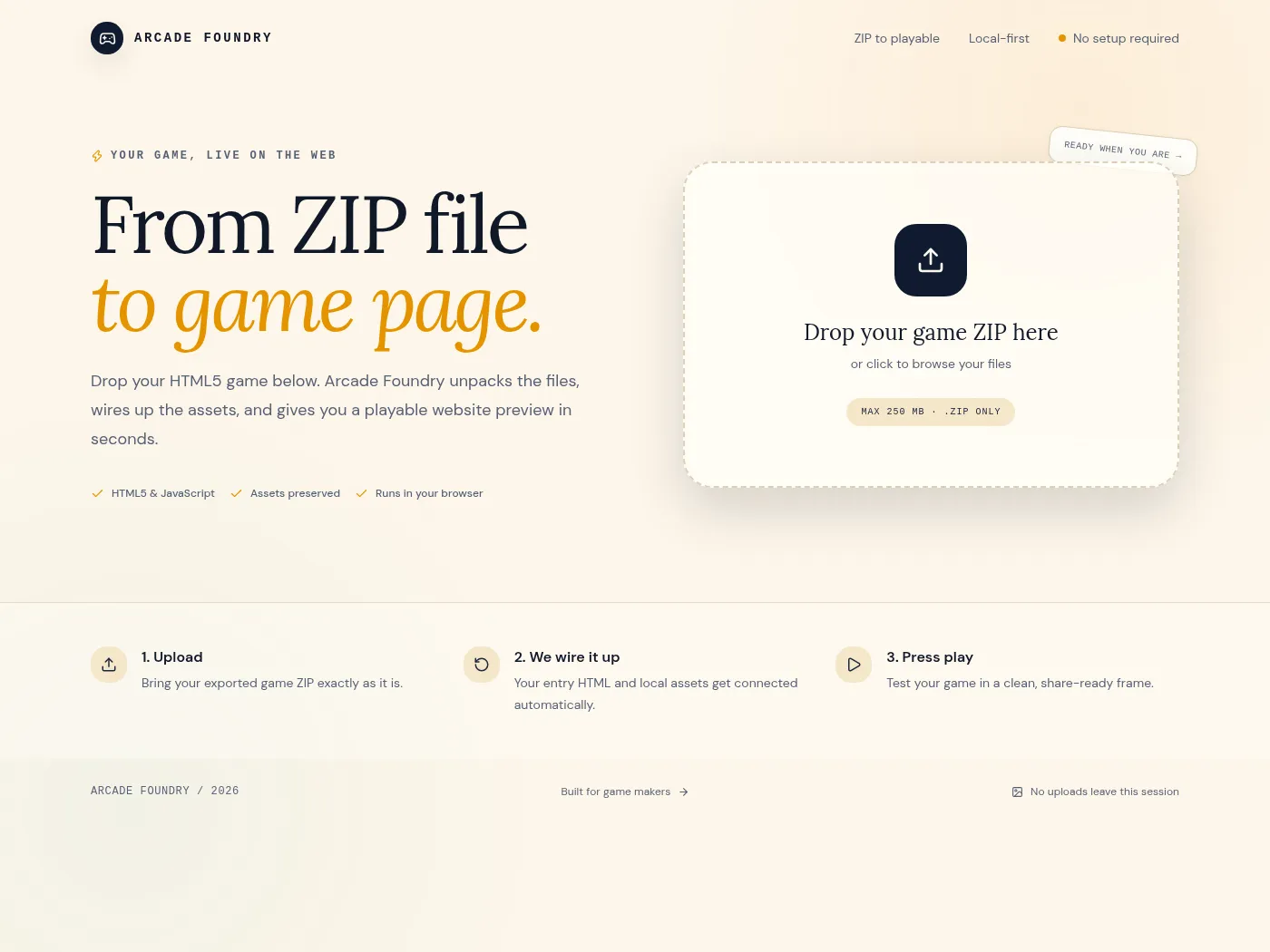 Game Web Portal