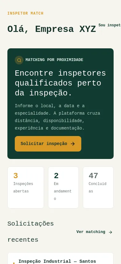 Inspetor Match Mobile