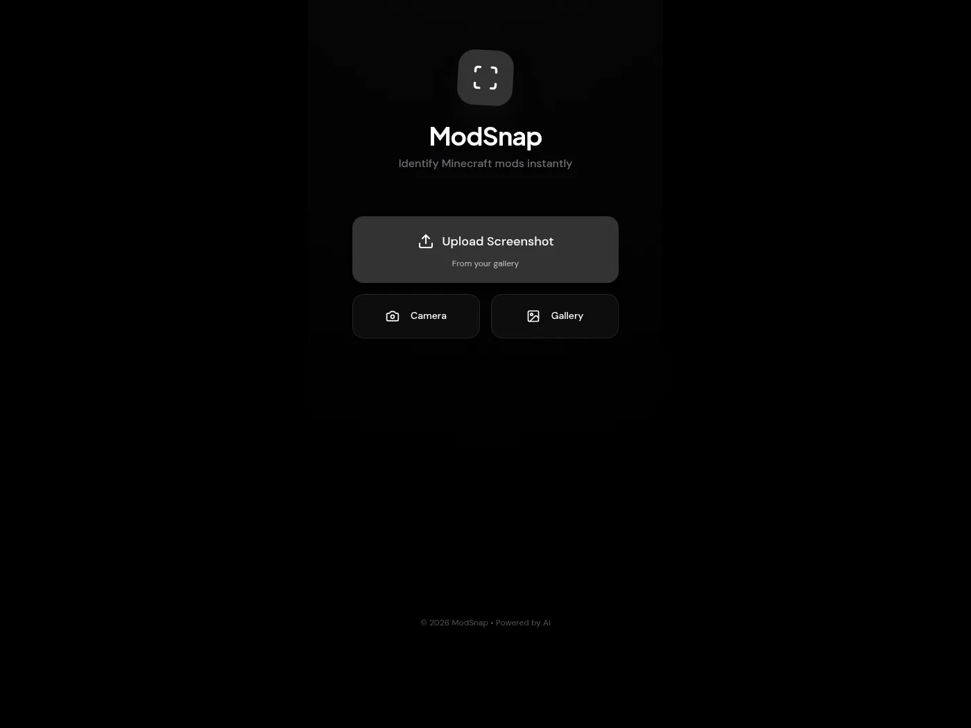 ModSnap AI Scanner