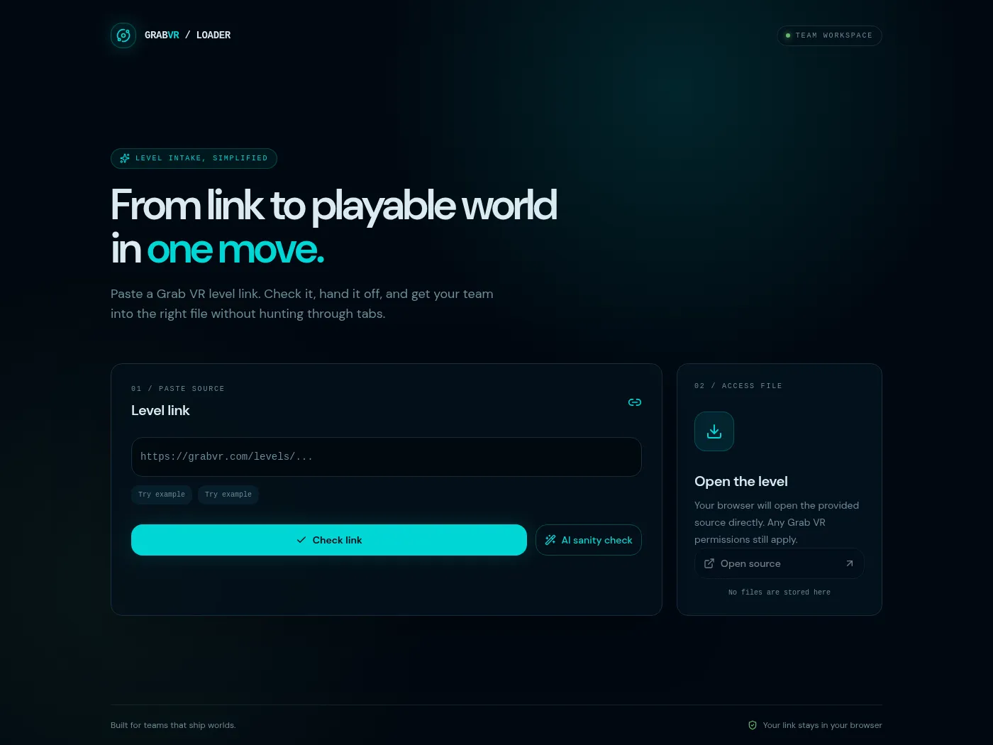 GrabVR Level Loader