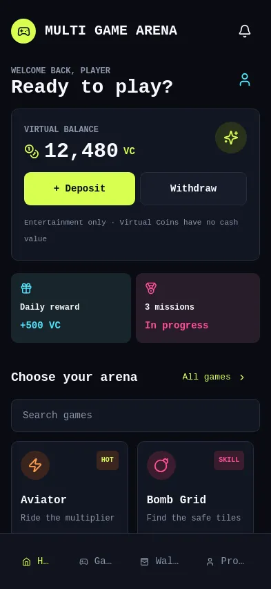 Multi Game Arena