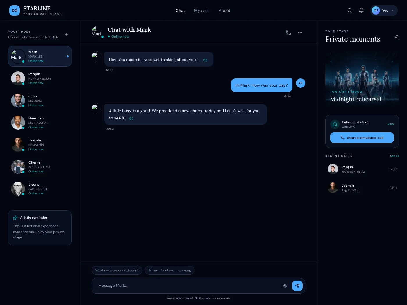 K-Pop Idol AI Chat