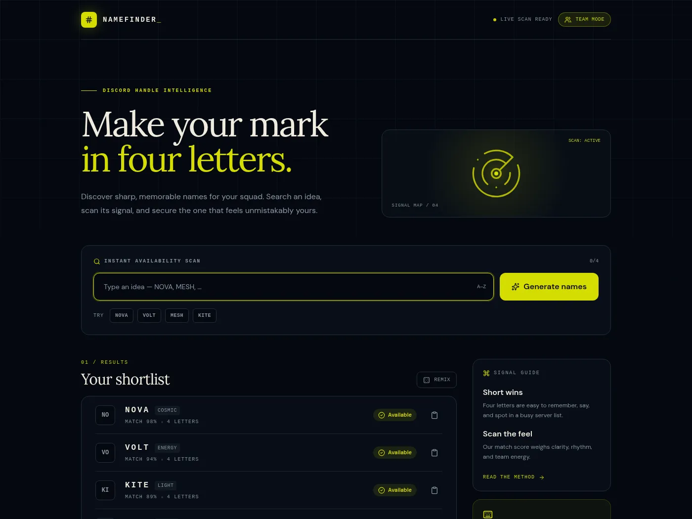 Discord NameFinder