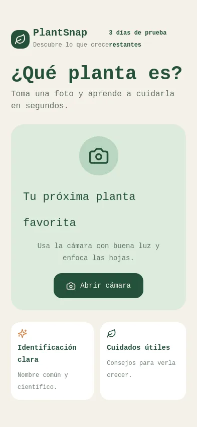 PlantSnap Móvil