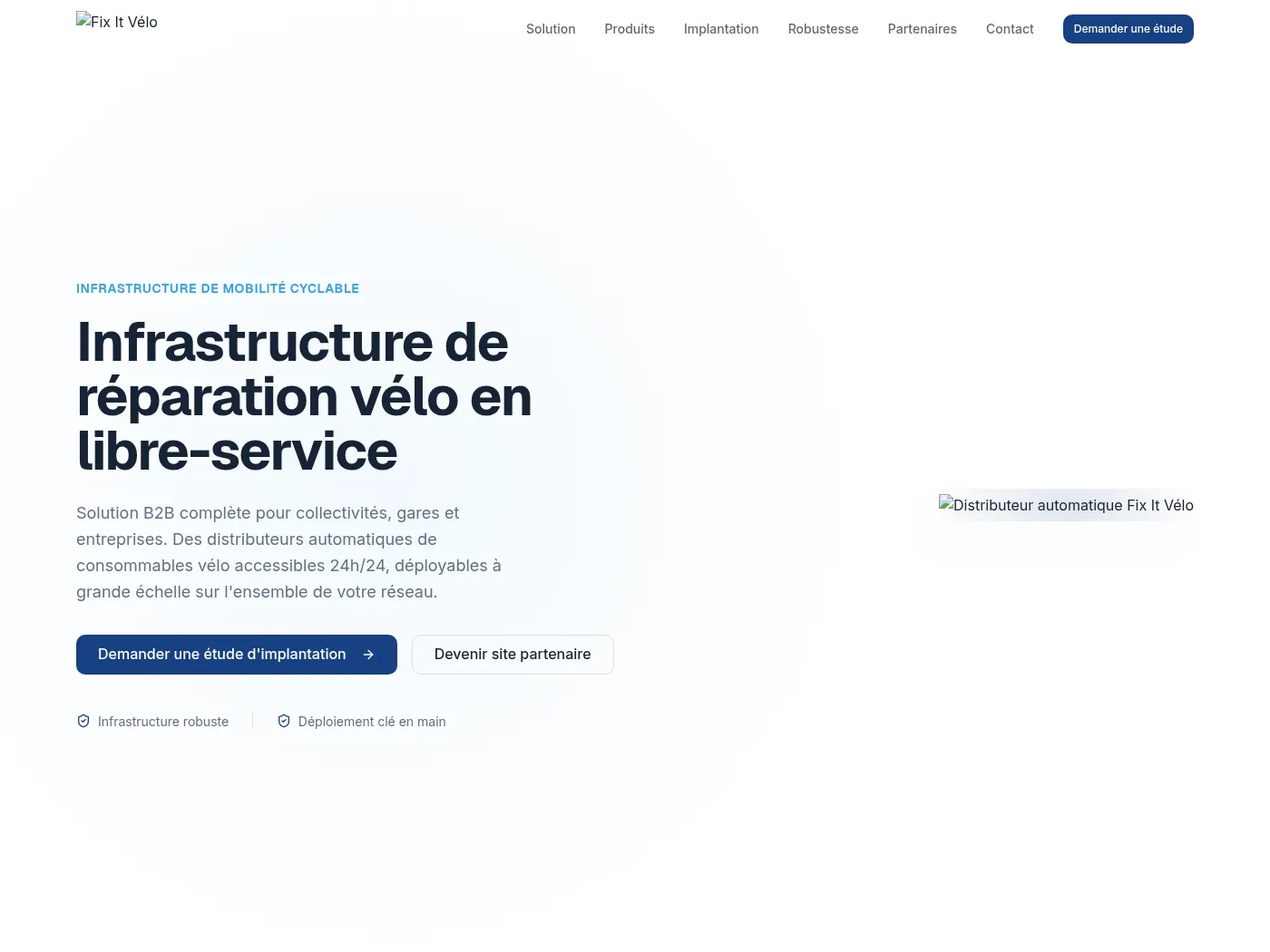 Fix It Vélo Corporate Site