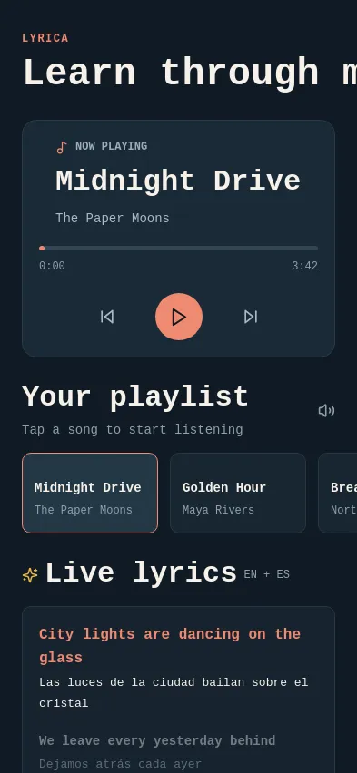Song Translate Player