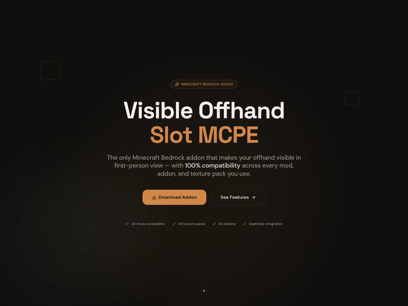Visible Offhand Slot MCPE