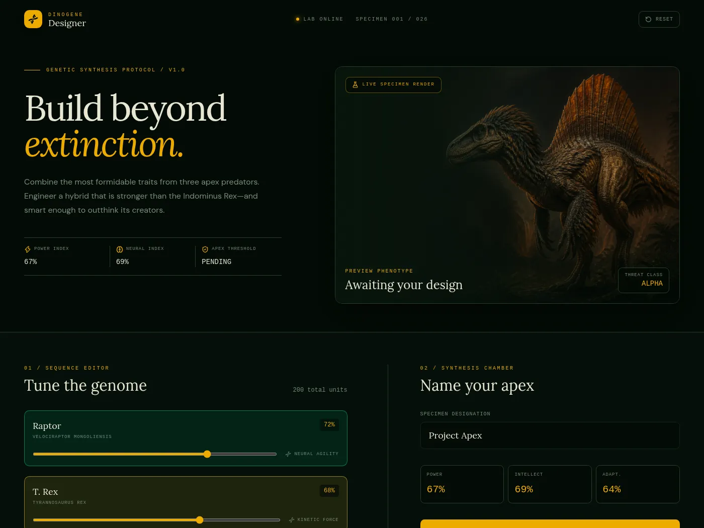 DinoGene Designer