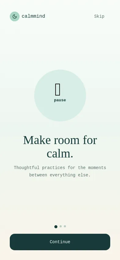 CalmMind Mobile
