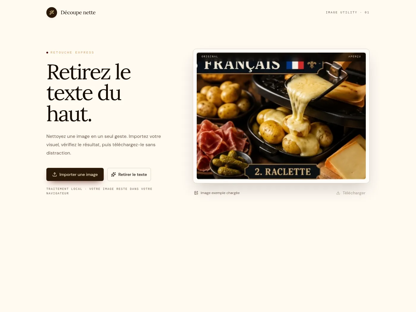 Header Text Remover