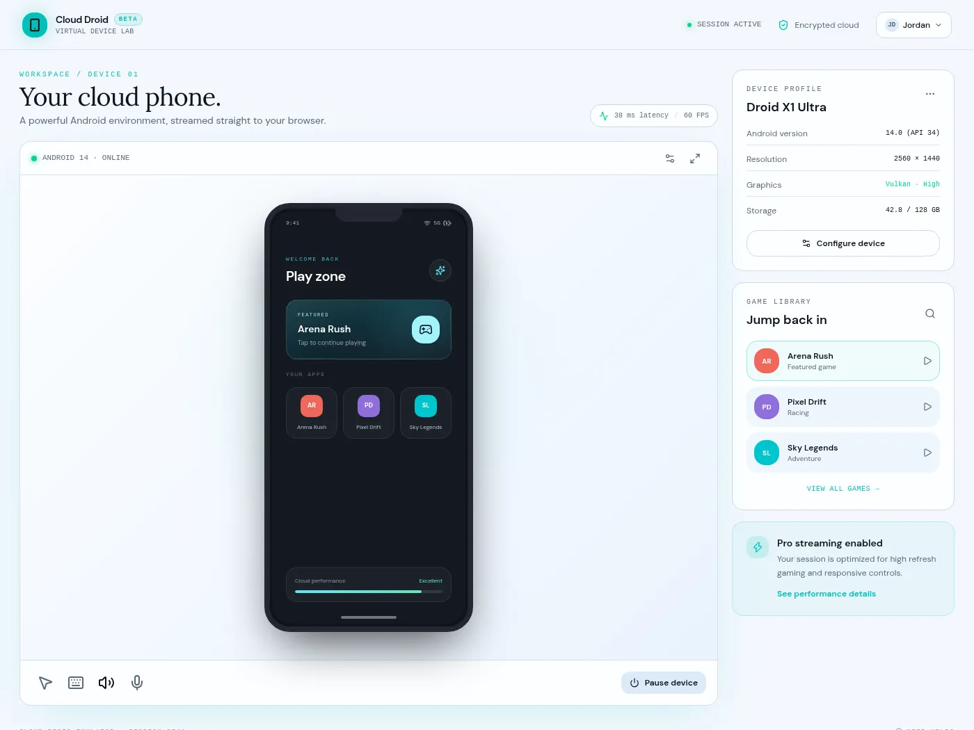Cloud Droid Emulator