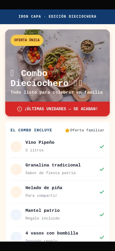 Combo Dieciochero App
