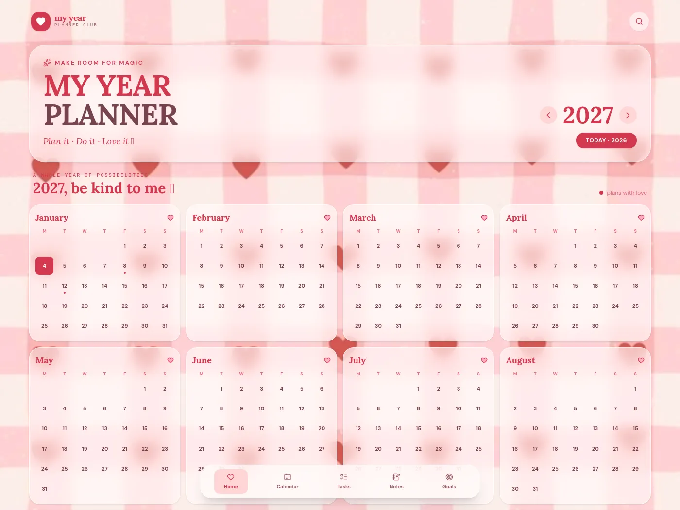 My Year Girly Planner