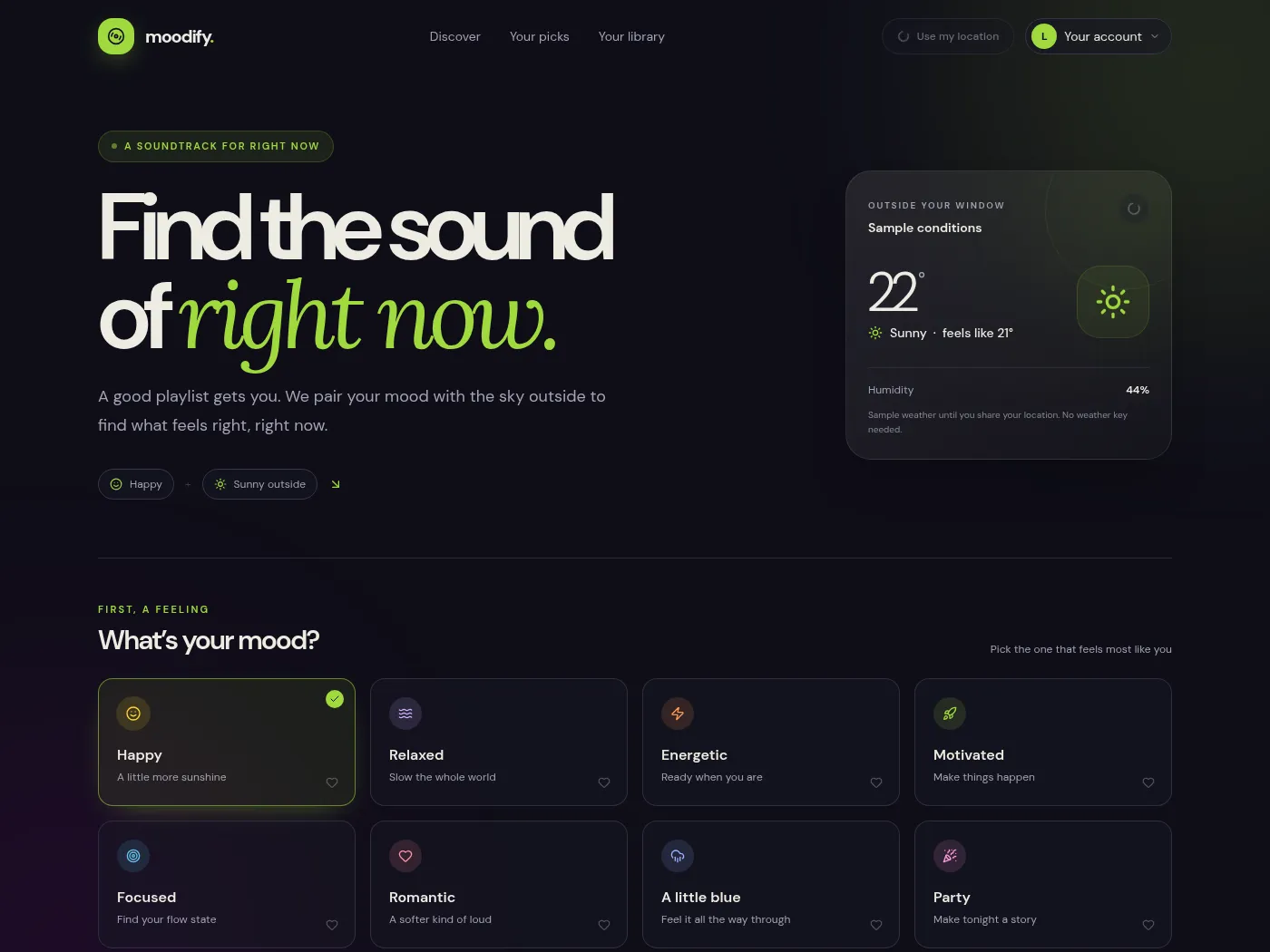 Moodify Playlist Recommender