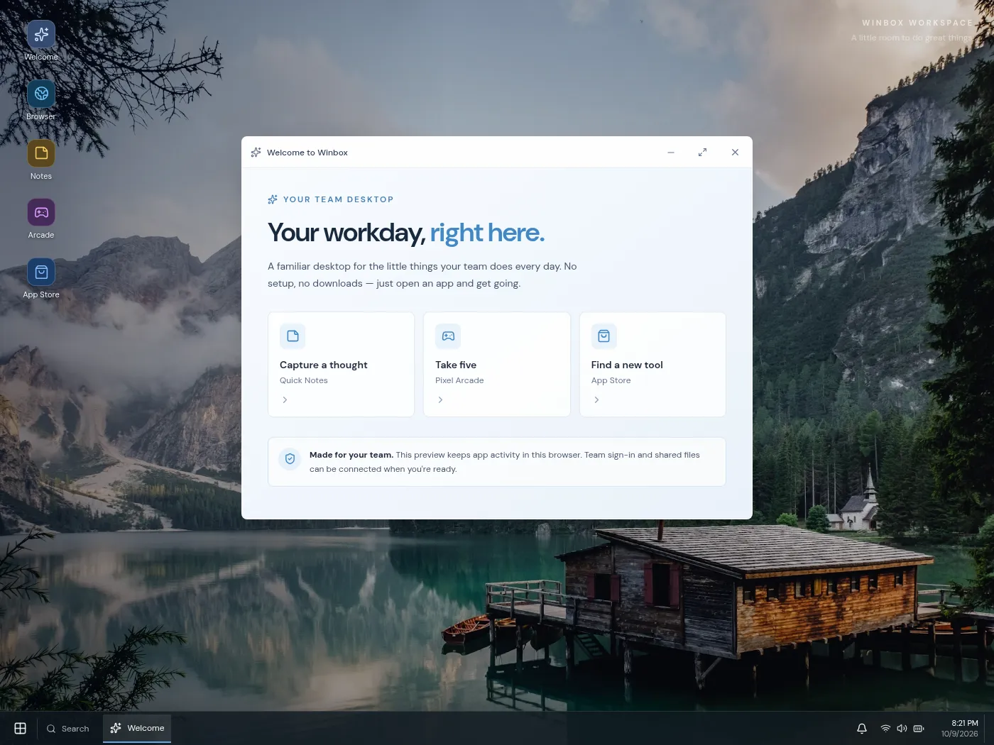 WinBox Web Desktop