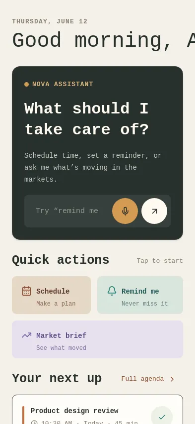 Smart Personal Assistant App