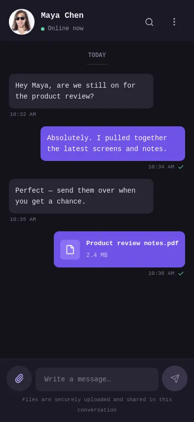 FileChat Messenger