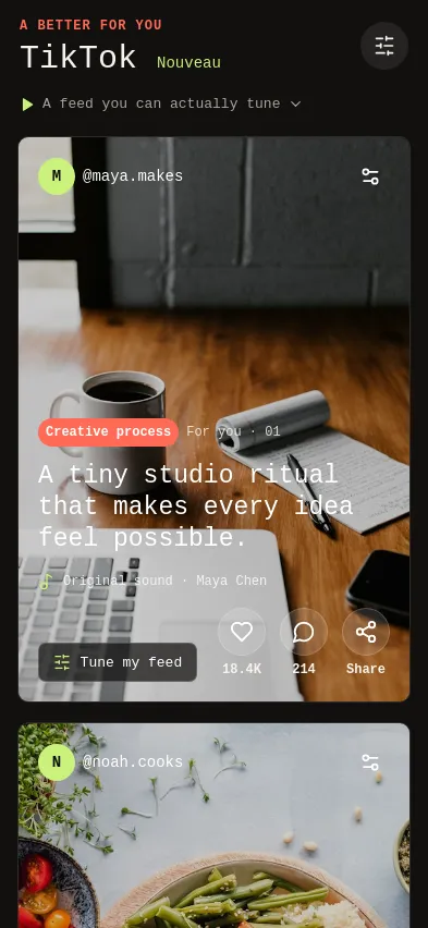 TikTok Nouveau