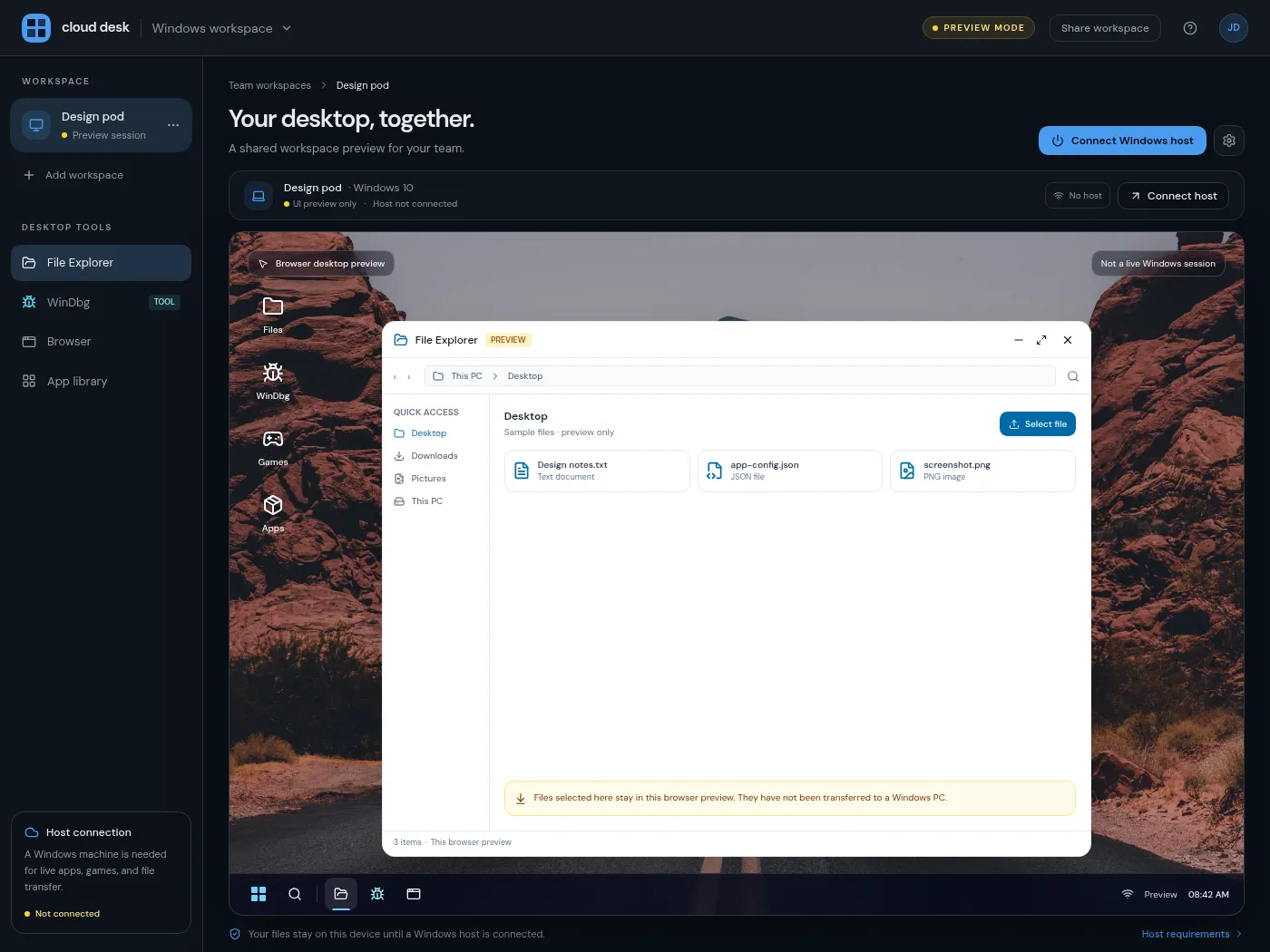 Windows Cloud Desk