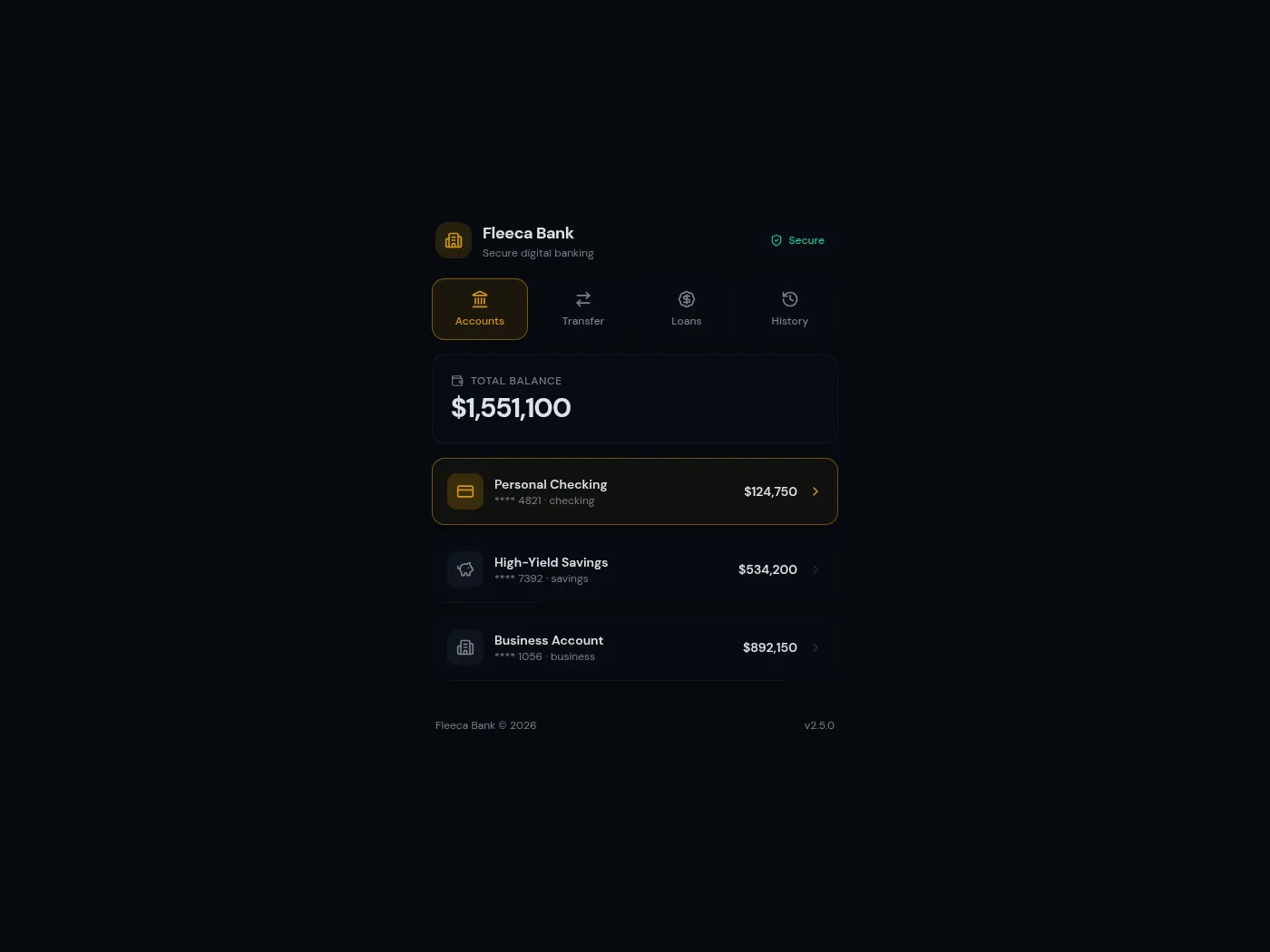 FiveM Bank UI