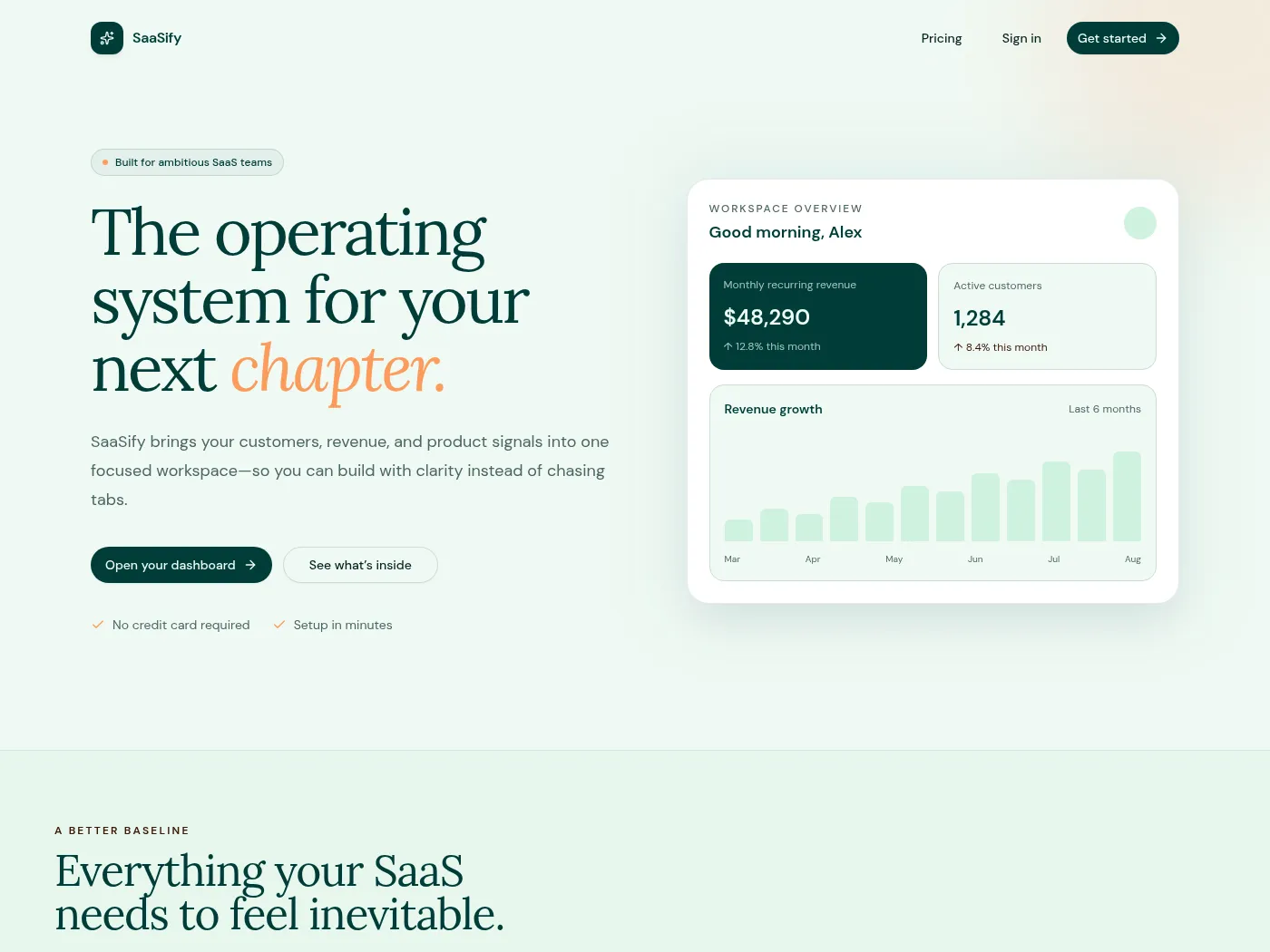 SaaSify Dashboard