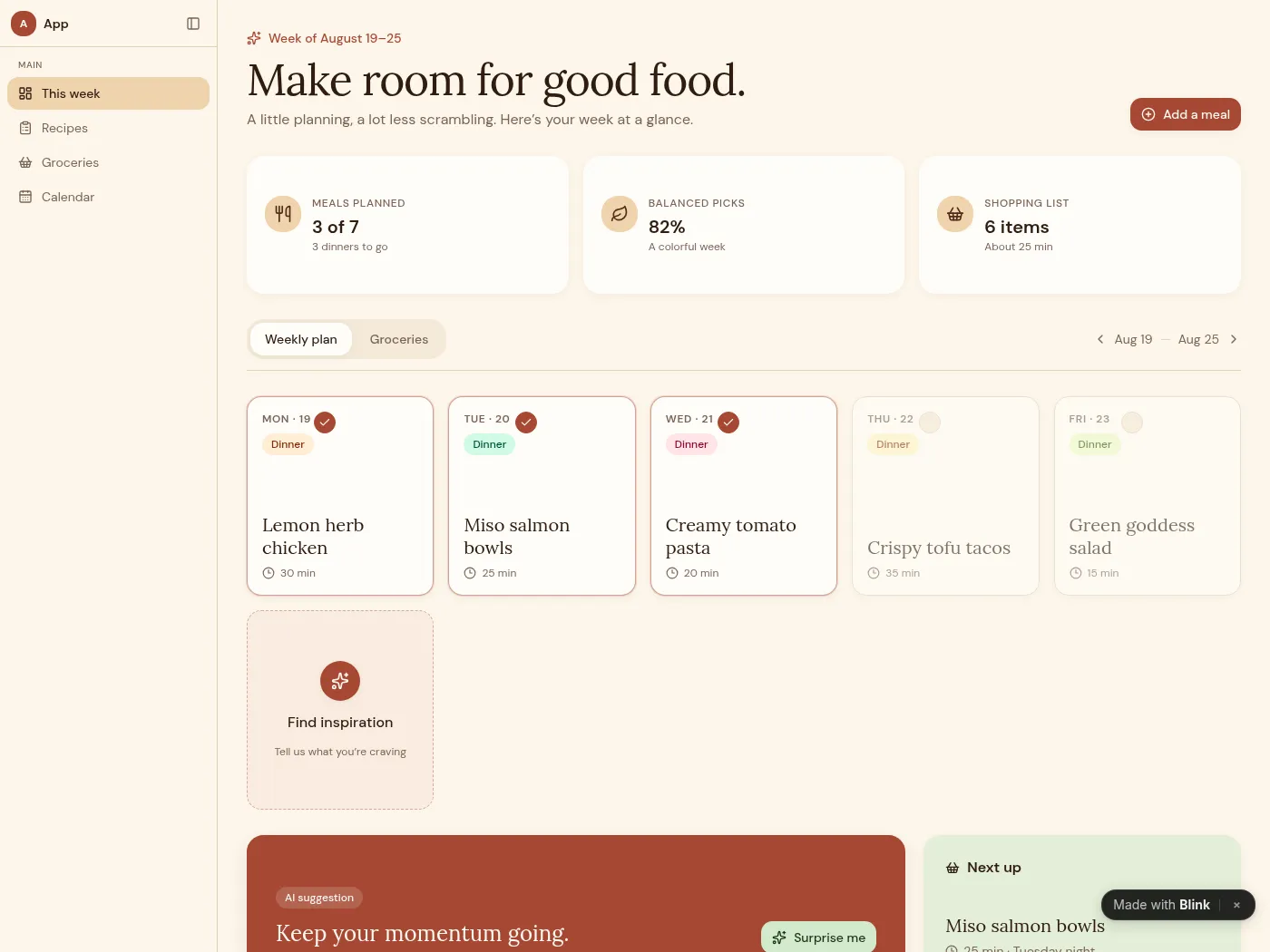 Smart Meal Planner