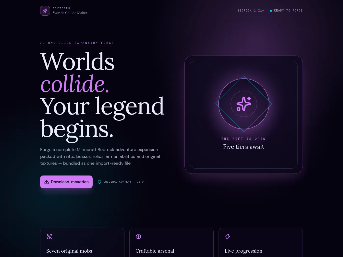 Riftborn: Worlds Collide Maker