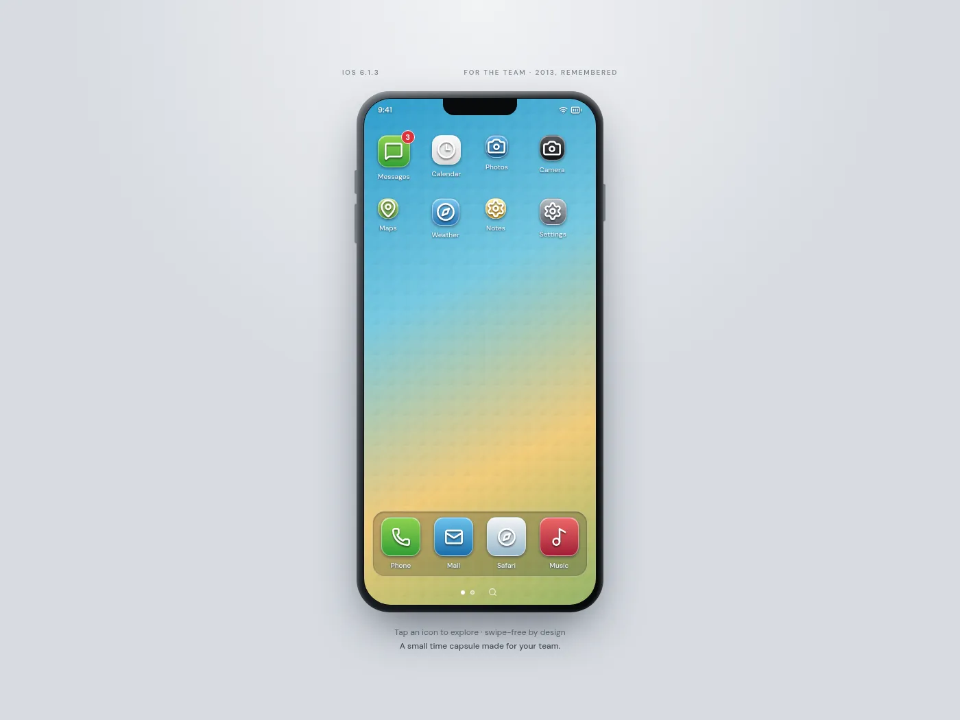 Retro iOS 6 Web Experience