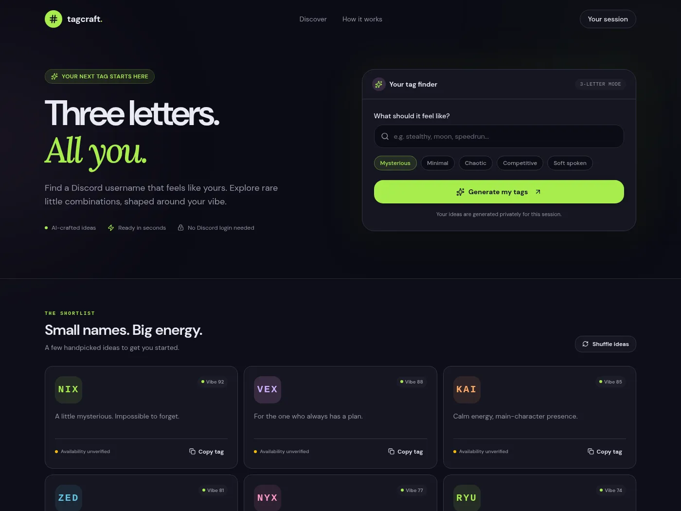 Discord Tag Finder