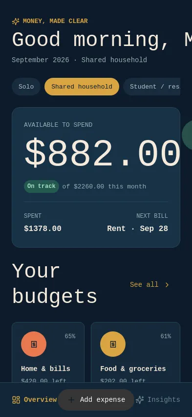 Split Money Manager