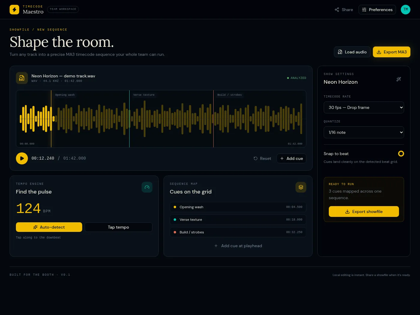 Timecode Maestro