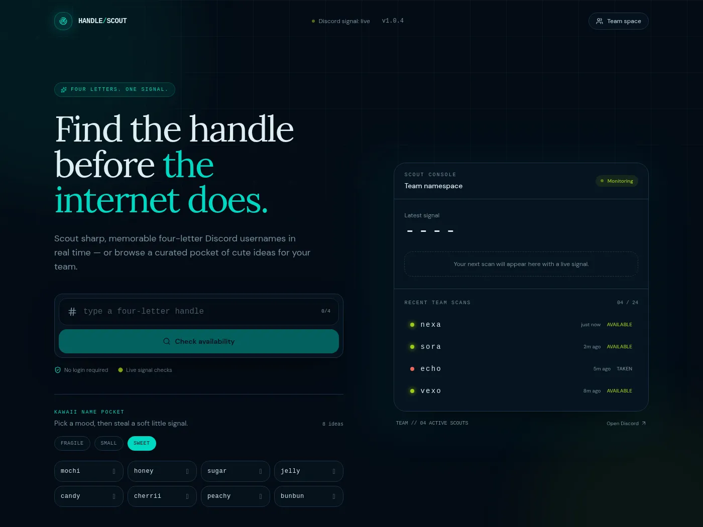 Discord Handle Scout