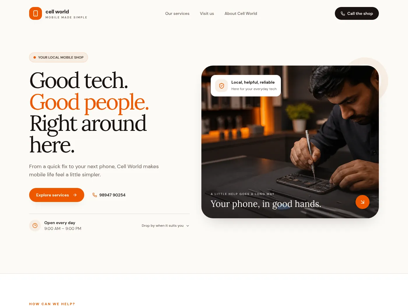 Cell World Business App