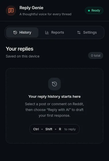 Reddit AI Reply Genie