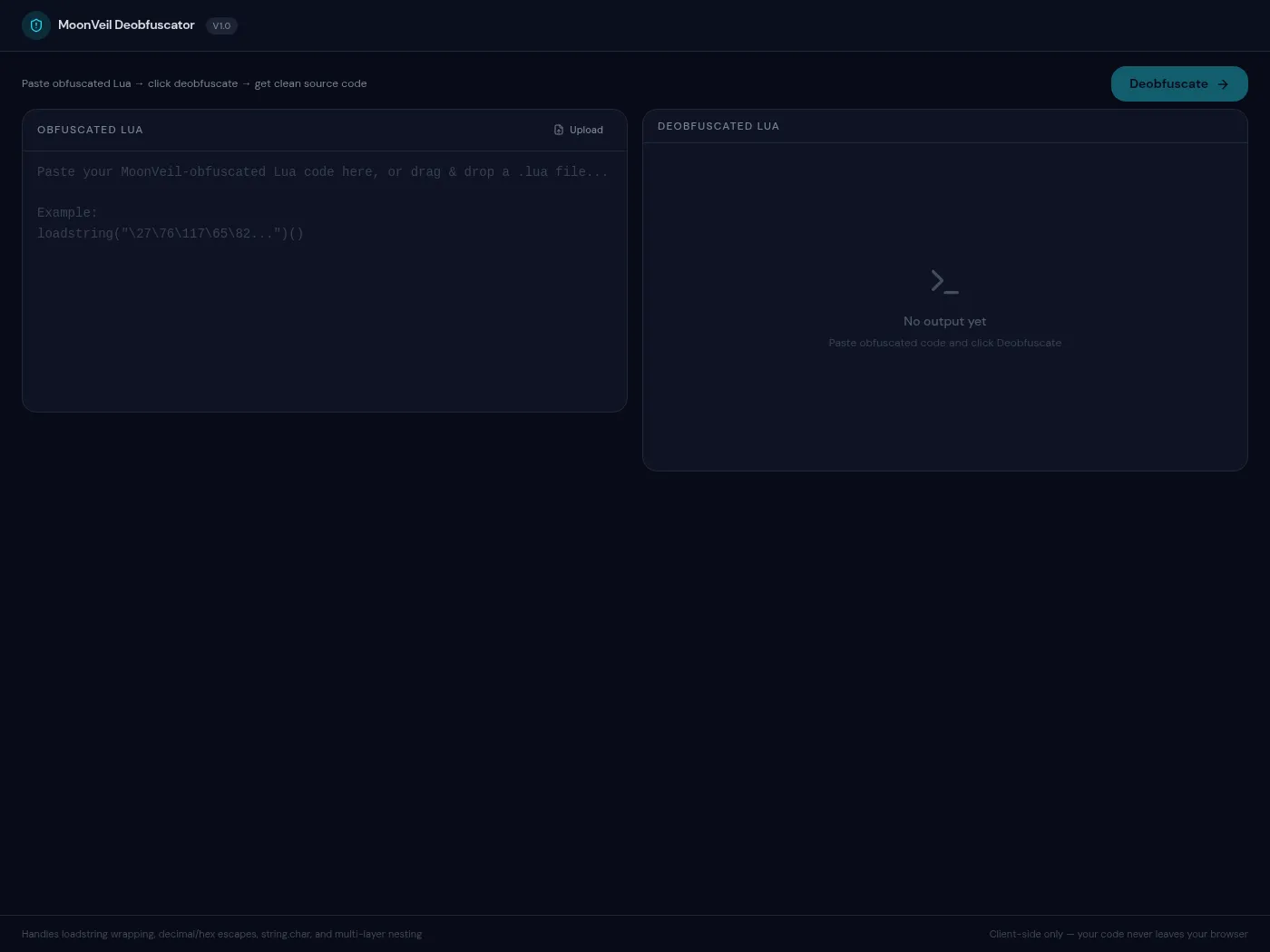 MoonVeil Lua Deobfuscator