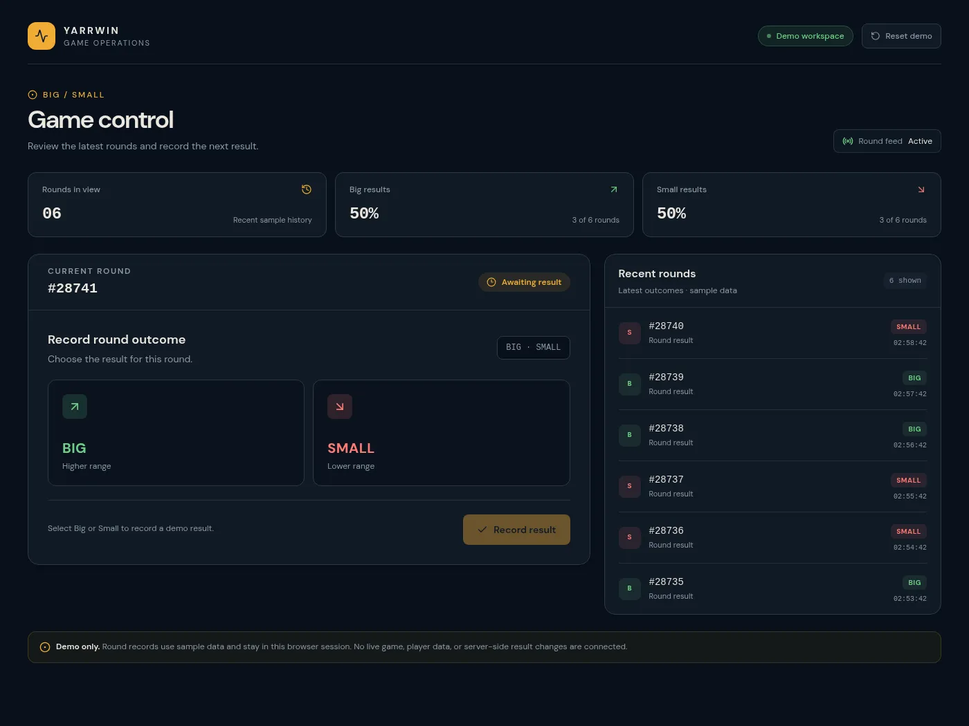 YarrWin Admin Panel