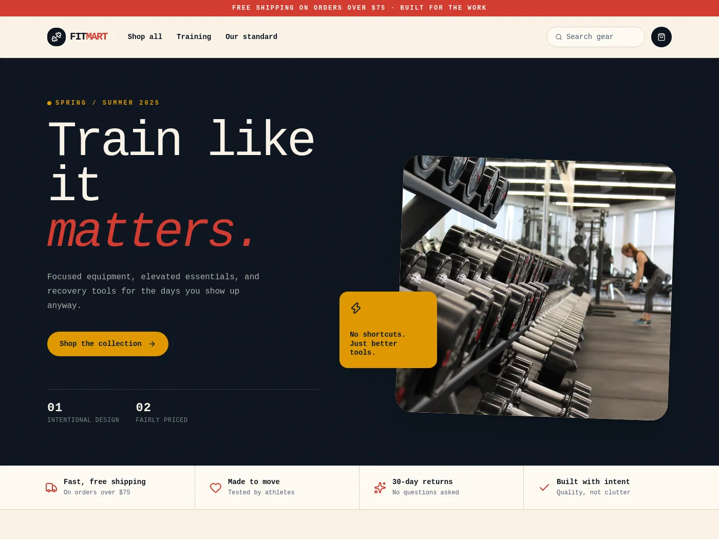 FitMart Online Store