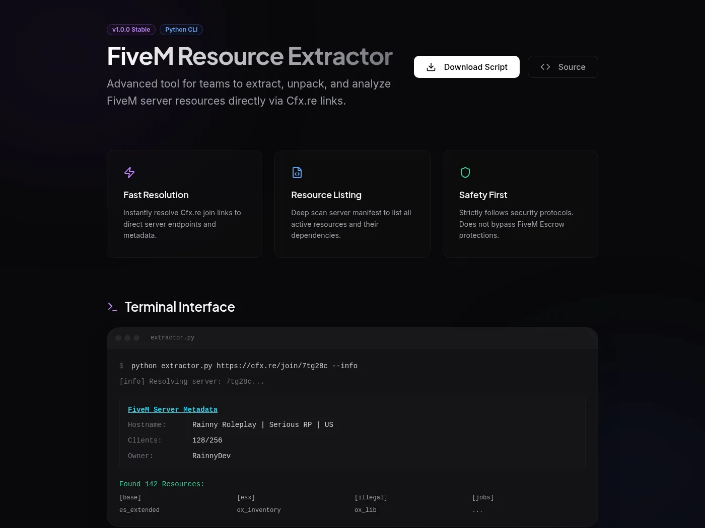 FiveM Resource Extractor